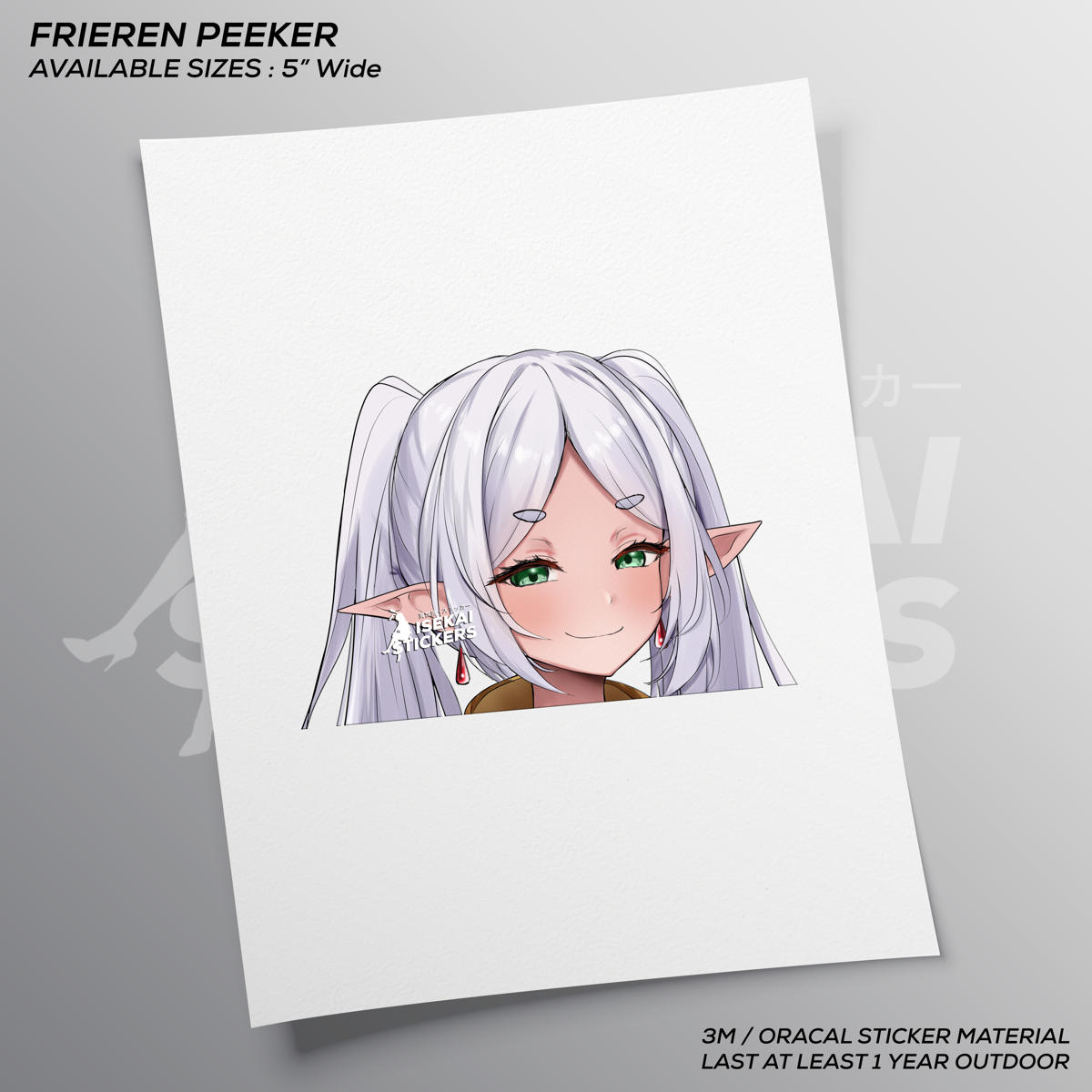Frieren Peeker - Isekai Stickers