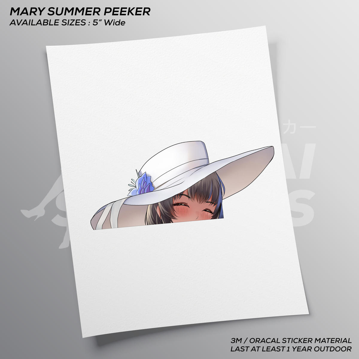 Summer Mary Nikke Peeker - Isekai Stickers