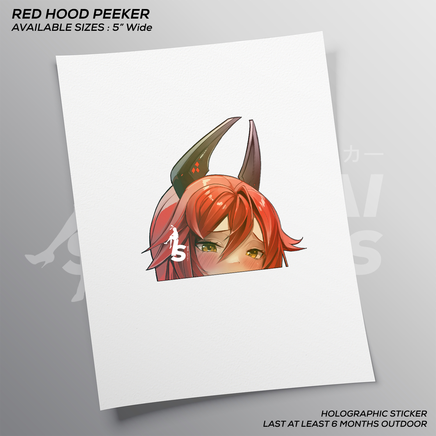 Red Hood - Nikke Peeker - Isekai Stickers