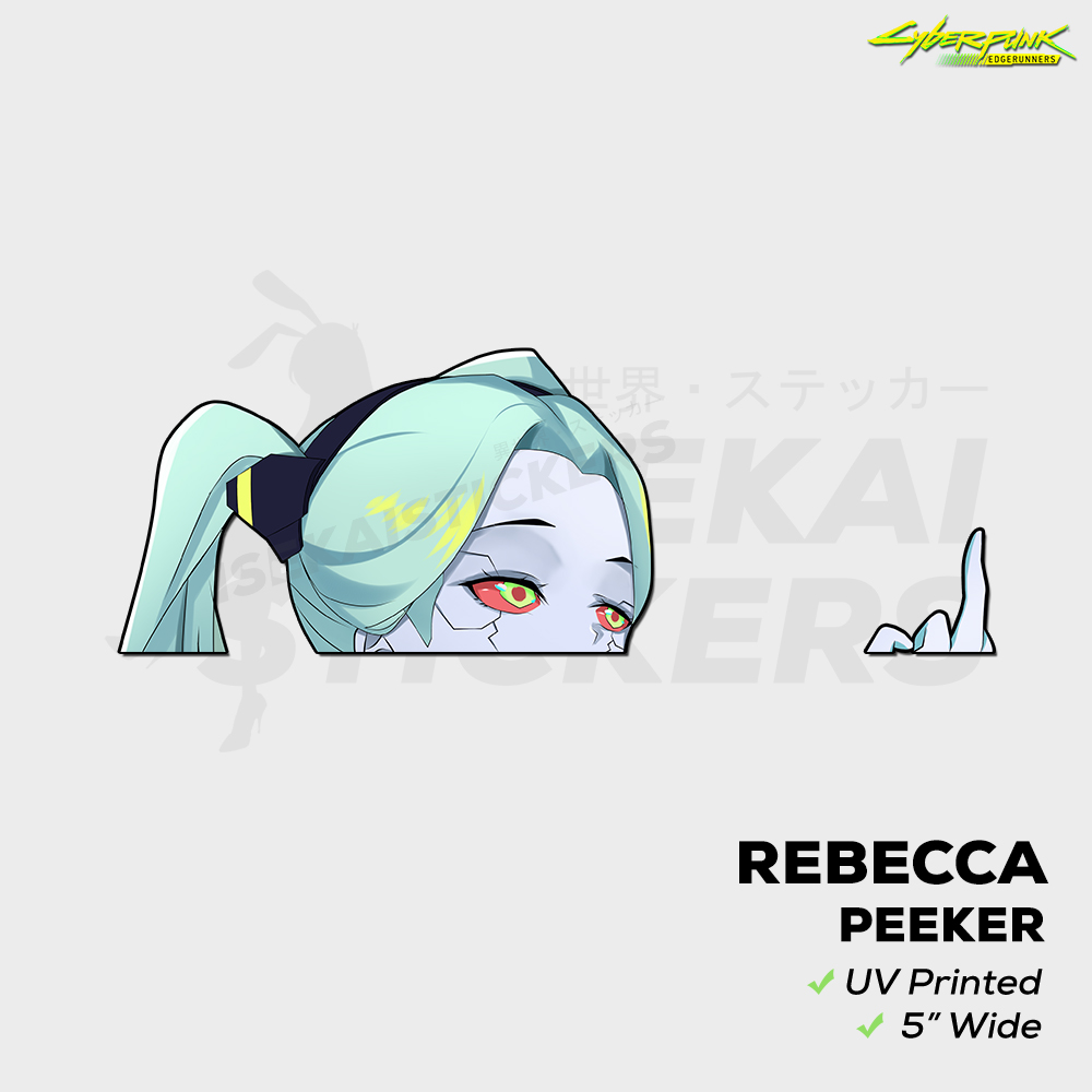 Rebecca Cyberpunk Peeker - Isekai Stickers
